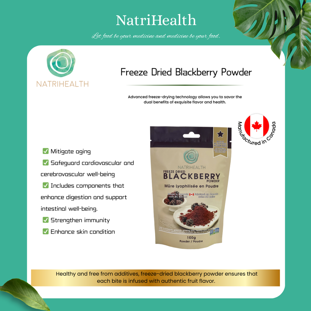 Natrihealth Freeze-Dried Blackberry Powder 100g – Antioxidant Superfoo