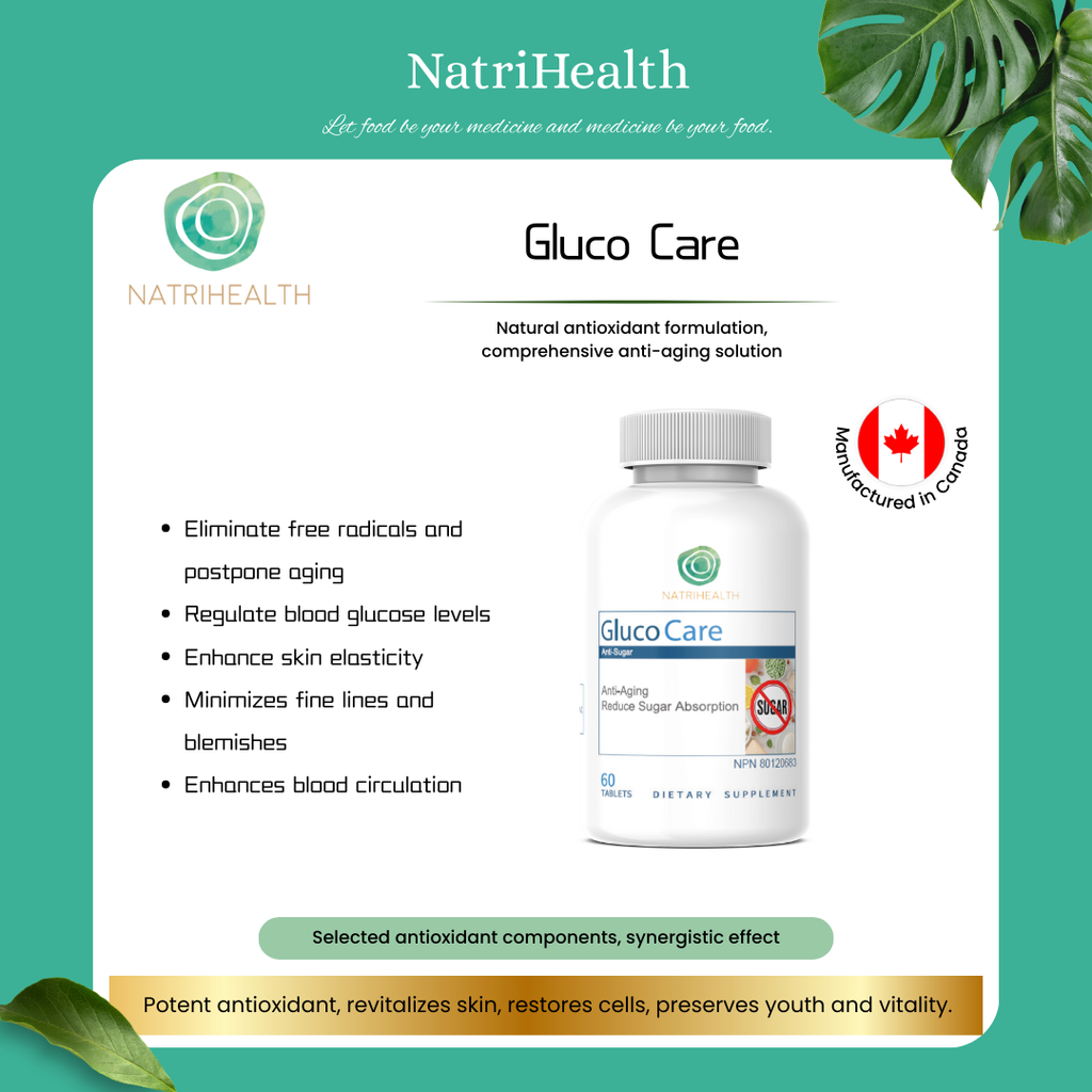 Natrihealth Gluco Care | 60 Capsules| Glycation Detox & Cellular Metab